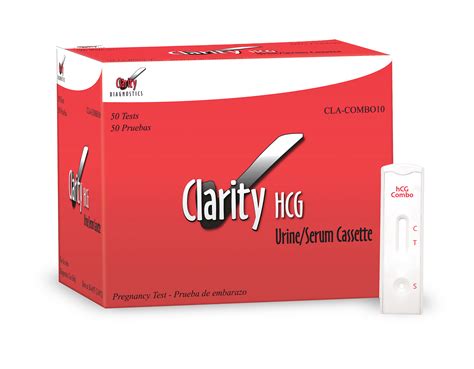 Clarity Hcg Urine Serum Combo Pregnancy Test 2010miu Clarity