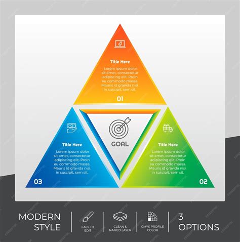 premium vector presentation business option infographic with modern