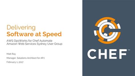 Aws Opsworks For Chef Automate Ppt