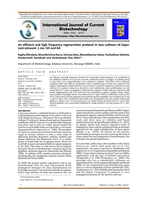 Pdf An Efficient And High Frequency Regeneration Protocol In Two