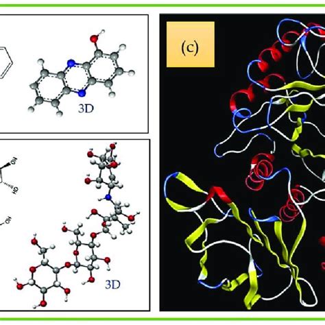 The 2 D And 3 D Structures Of Hemi Pyocyanin A And Acarbose B And