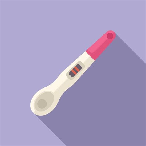 디지털 임신 테스트 터 일러스트레이션 프리미엄 벡터