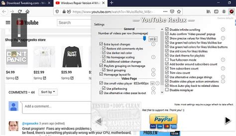 Youtube Redux For Chrome And Firefox 370