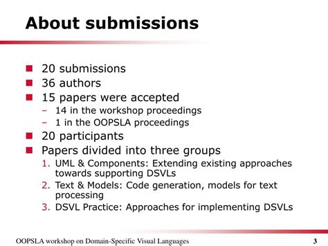 ppt oopsla workshop on domain specific visual languages powerpoint