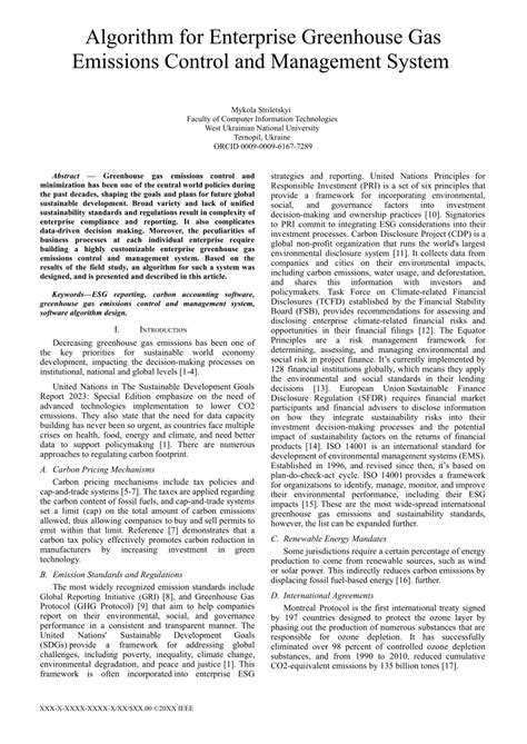 pdf algorithm for enterprise greenhouse gas emissions control and