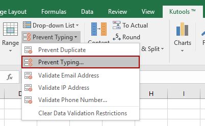 Easily Prevent Special Or Certain Characters From Being Typed In Cells