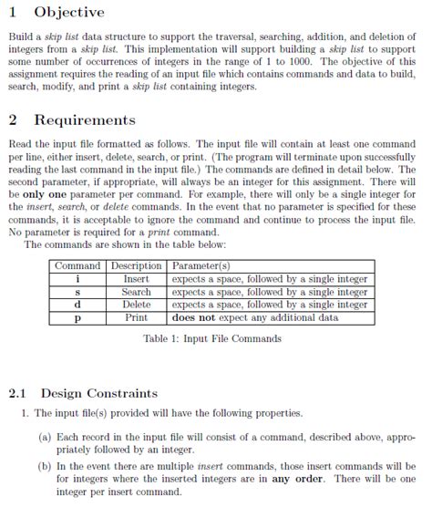 Solved Objective Build A Skip List Data Structure To Chegg