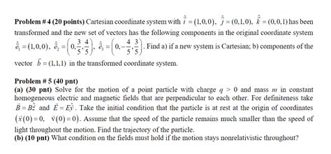 Solved Problem Points Cartesian Coordinate System Chegg