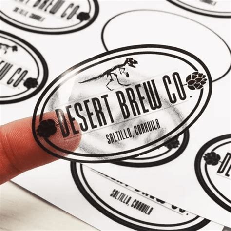 Custom Transparent Label For Products Printing Online