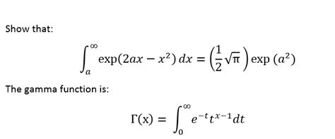 Solved Show That Integrate A Between Infinity
