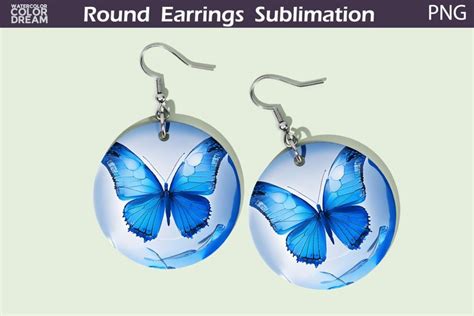 Breast Cancer Earrings Round Earrings Cancer Awareness