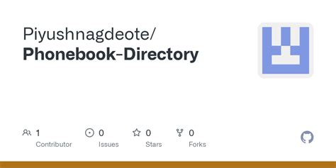 Github Piyushnagdeotephonebook Directory