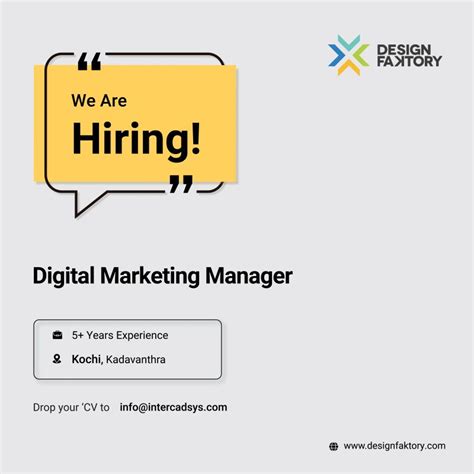 Sara Prasad On Linkedin Hiring Digitalamarketing Manager Jobseeker