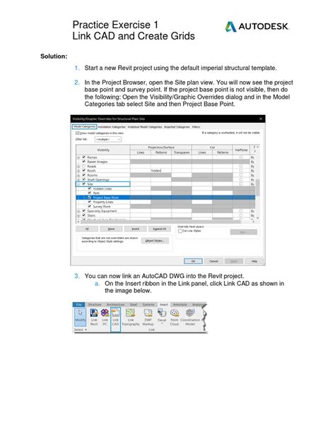 link cad and create grids pdf auto cad computer science