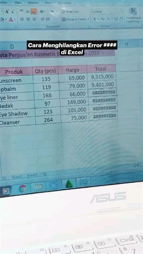 Cara Menghilangkan Error Di Excel Tipsexcel Tutorialexcel Shortcutexcel