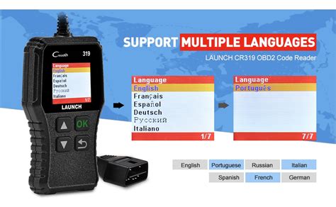 Launch X431 Creader 319 Cr319 Auto Code Reader Full Obdii Eobd Automotive Diagnostic Tool Obd2