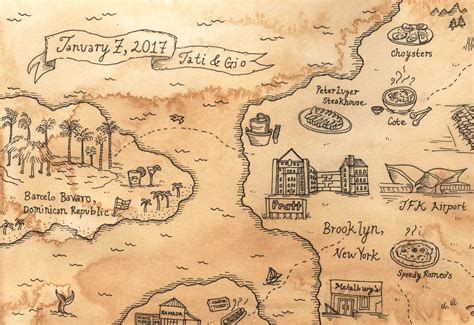 Custom Treasure Map Etsy