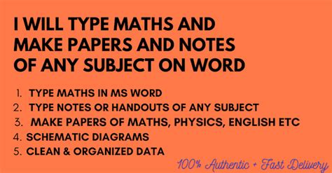 Do Any Type Of Ms Word Assignment In One Day By Laibakhalid123 Fiverr