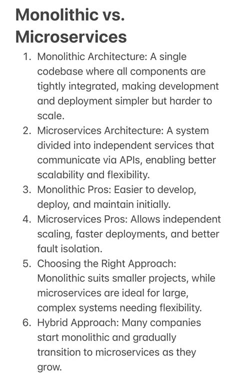 Softwarearchitecture Microservices Monolithic Devops Scalability