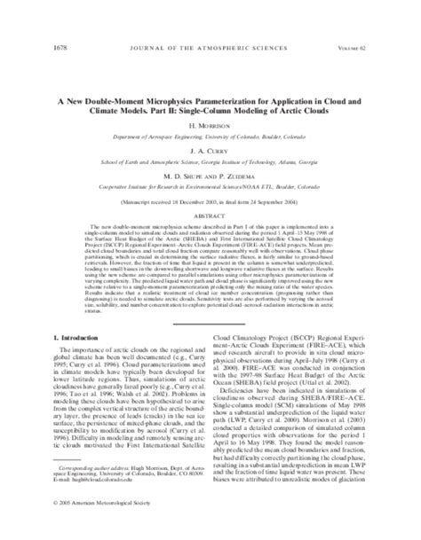 pdf a new double moment microphysics parameterization for application