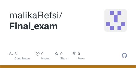 Github Malikarefsifinalexam