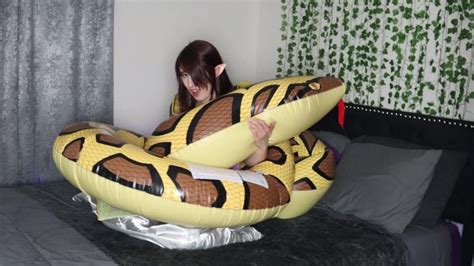 zelda trapped by inflatable python custom bendybrooke clips4sale