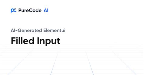 Build Great Elementui Filled Input Components Faster Using Ai Tools
