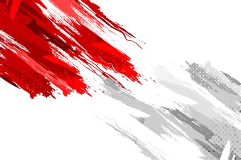 Indonesia Flag With Brush Concept Happy Indonesian Independence Day Flag Of Indonesia In