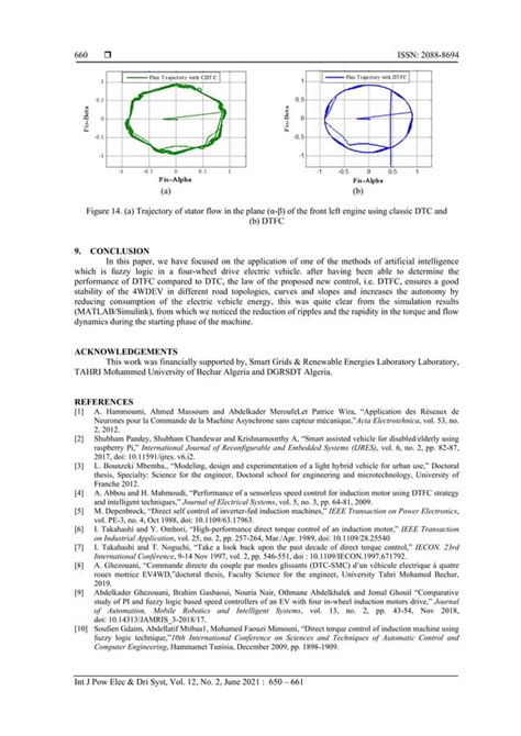 Improved Dtc Strategy Of An Electric Vehicle With Four In Wheels Induction Motor Drive 4wdev