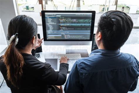 Team Of Developer Programmer Working On Project In Software Development