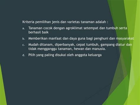 MATERI PEMANFAATAN LAHAN PEKARANGAN TIKA M Ppt