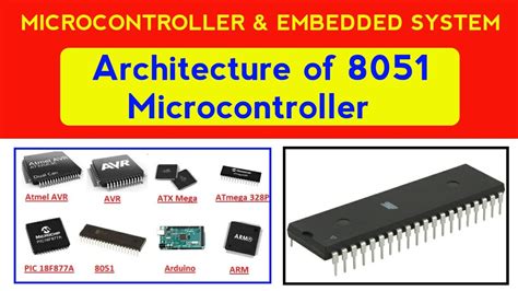 architecture of 8051 microcontroller and embedded system hindi youtube