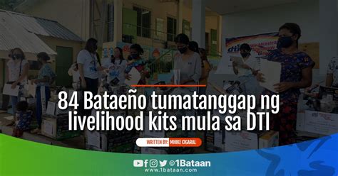 84 Bataeño tumatanggap ng livelihood kits mula sa DTI - 1Bataan