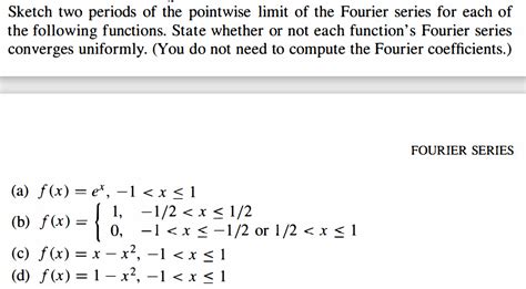 Solved Sketch Two Periods Of The Pointwise Limit Of The