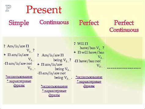 Презентация симпл и презент континиус правила