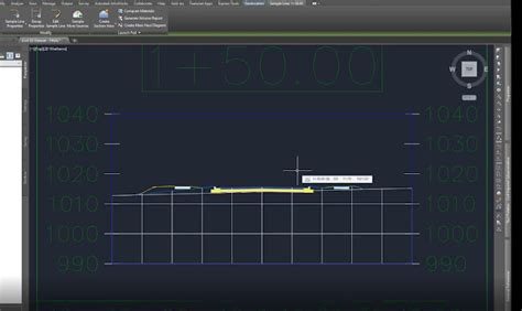 how to create sample lines and cross sections in civil 3d
