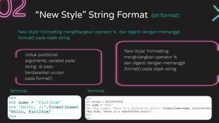 String Formatting Python PDF
