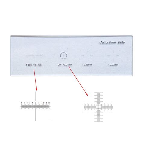 0 01mm Microscope Reticle Calibration Camera Slide Ruler