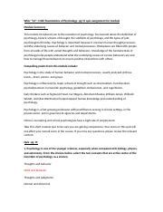 WGU C V Unit Activity Pg Rtf WGU V C Foundations Of Psychology Pg Quiz