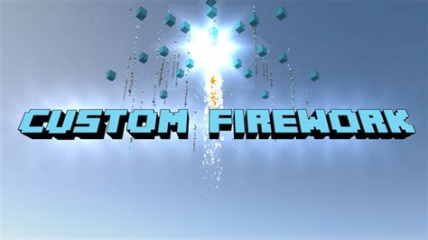 Mcbe Custom Firework Tutorial Youtube