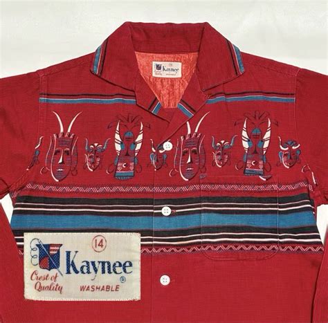 Yahooオークション 50s Kaynee 仮面 マスク柄 プリントコーデュロ