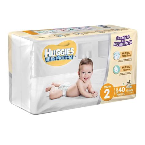 Pañales Huggies Ultraconfort Etapa 2 Con 40 Pz Soriana