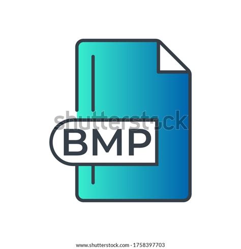 Bmp File Format Icon Bitmap Image Stock Vector Royalty Free Shutterstock