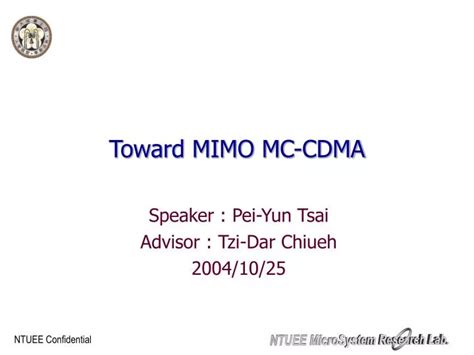 Ppt Toward Mimo Mc Cdma Powerpoint Presentation Free Download Id