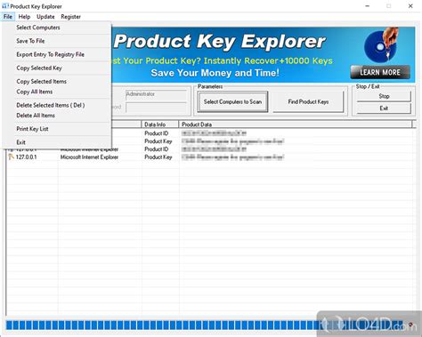 Product Key Explorer Screenshots