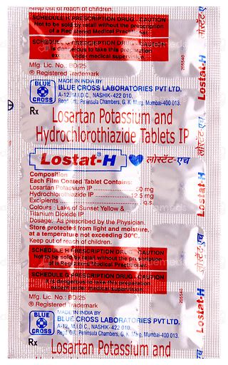 Lostat H Tablet 15 Uses Side Effects Price And Substitutes