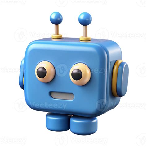 Passionate Alluring Square Robot With Rounded Corners Single Antenna