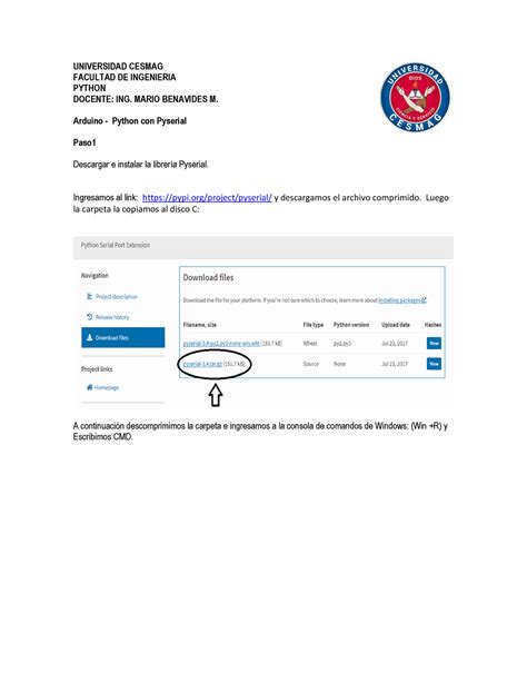 Arduino Python Pyserial Universidad Cesmag Facultad De Ingenieria