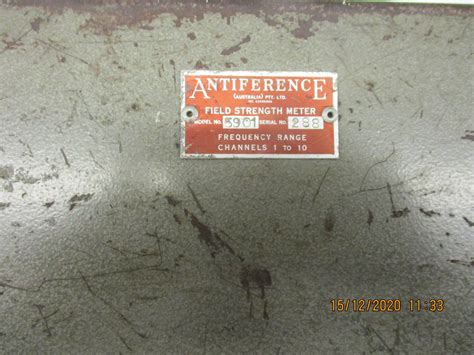vhf tv field strength meter model 5901 physics museum the