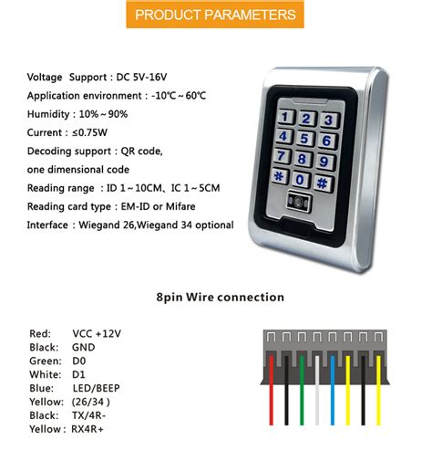 Metal Waterproof Dynamic Qr Code Scanner Support Wiegand Qr Code Access Reader China